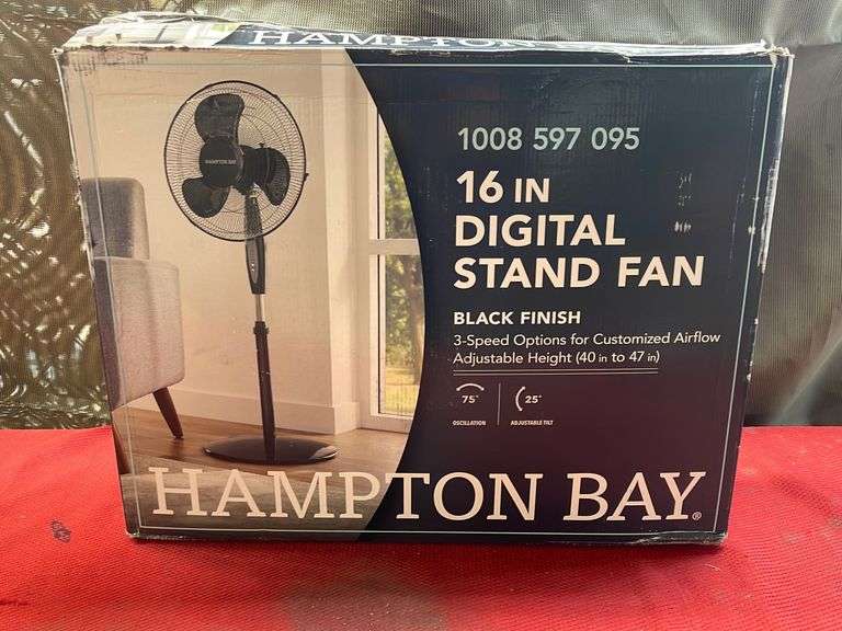 Hampton Bay 16” Digital Stand Fan - Sierra Auction Management Inc