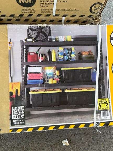 Members Mark Heavy Duty Industrial 4-Shelf Storage Rack - Sierra ...