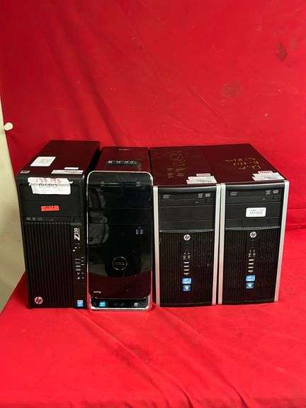 (1 Qty) HP Z230 Tower Workstation, (1 Qty) Dell XPS Tower, (2 Qty) HP ...