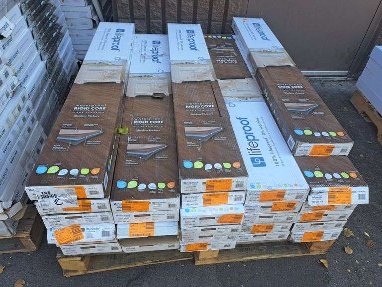 (P) (28) Lifeproof Shadow Hickory Rigid Core Vinyl Plank Flooring ...