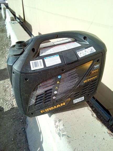 Firman W2000i Generator - Sierra Auction Management Inc
