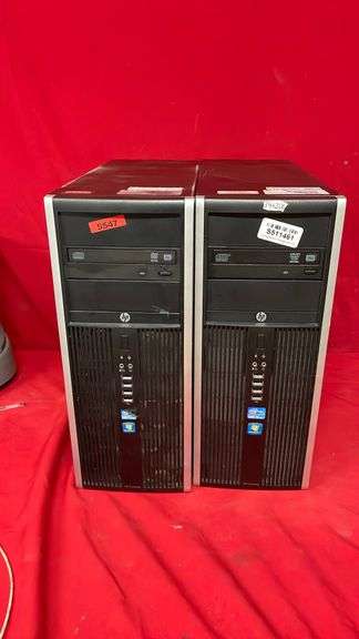 (2 Qty) HP Compag 8200 Elite Convertible Minitower - Sierra Auction ...
