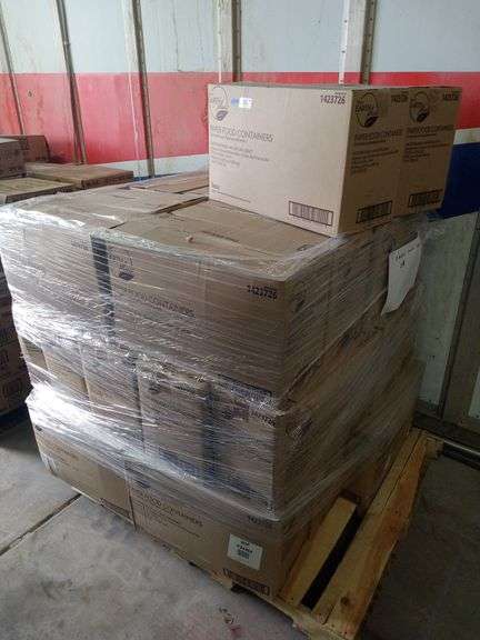 Pallet of EarthPlus Paper Food Containers Sysco Item 1423726 - Sierra ...