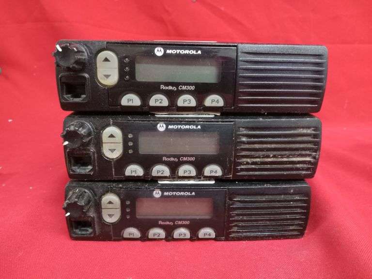 (3 Qty) Motorola Radius CM300 - Sierra Auction Management Inc