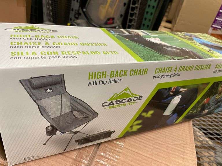 Cascade Packable High Back Chair - Sierra Auction Management Inc