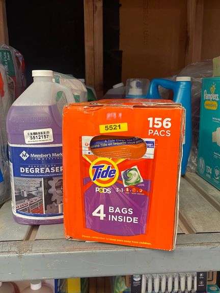 Assorted Household Items (Degreaser, Tide Pods, Cascade, Snuggle ...