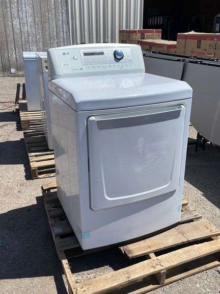 (1 Qty) LG 7.3-cu ft Electric Dryer Model DLE4970W - Sierra Auction ...