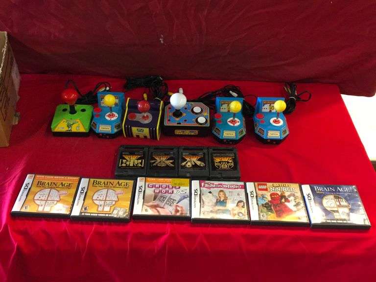 Box of Assorted games Included Tv Plug-in games Ms.PAC-Man, Frogger ...