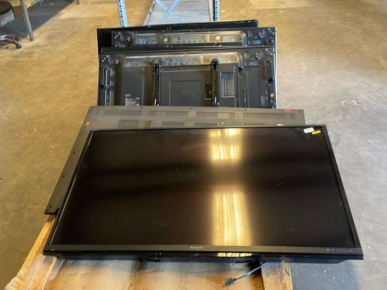 (4 Qty) 54” NEC Multisync LCD Monitor (Model: X555UNS), (2 Qty) 60 ...