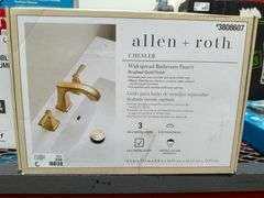 Allen & Roth Chesler Widespread Bathroom Faucet (brushed gold finish ...