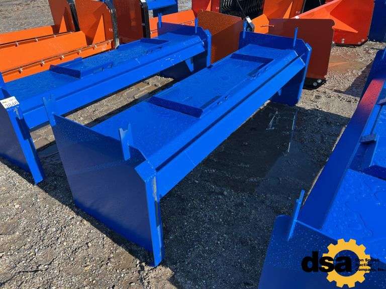 Unused 92” KC Skid Loader Snow Box - Don Smock Auction Company