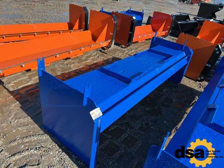 Unused 92” KC Skid Loader Snow Box - Don Smock Auction Company