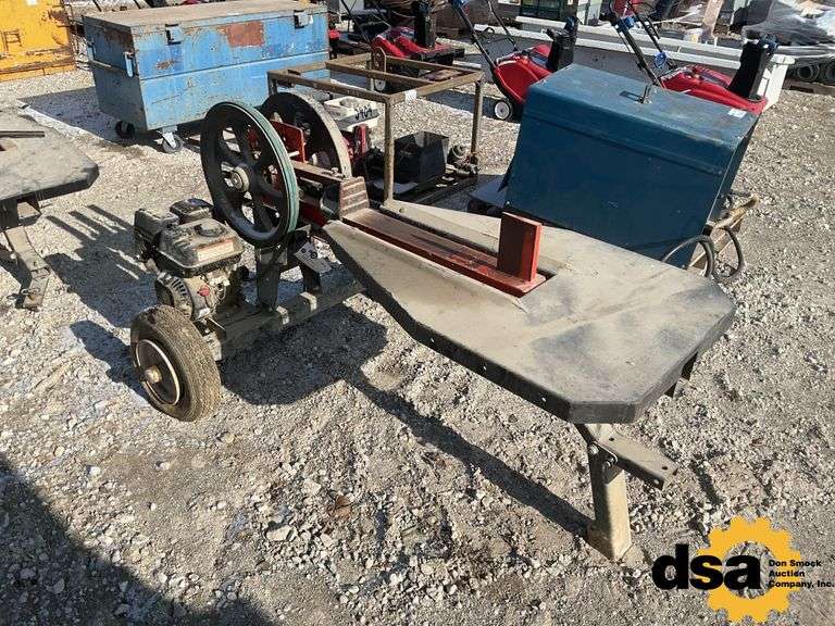 Towable Single Axle Gas Powered Log Splitter, - Don Smock Auction Company