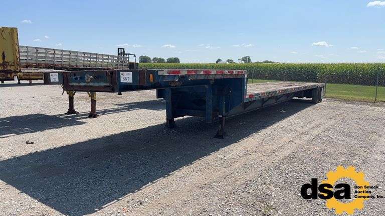 Step Deck Flatbed Trailer, - Don Smock Auction Company