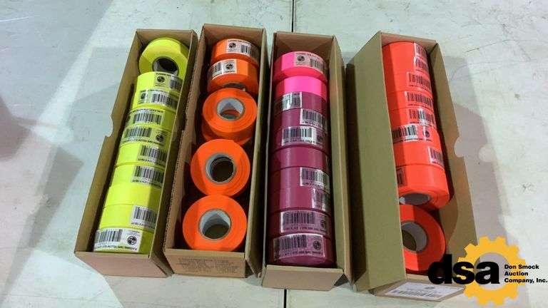 (41) Rolls of Flagging 4 Mil Tape, - Don Smock Auction Company
