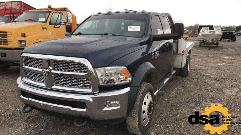 2015 Dodge Ram 4500 Heavy Duty Flatbed Truck, - Don Smock Auction Company