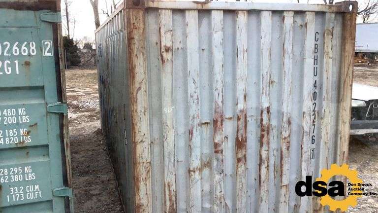 20' Shipping Container - Don Smock Auction Company