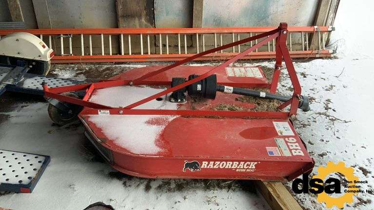 Bush Hog Razorback BH6-Z Rotary Mower 3 Point, - Don Smock Auction Company