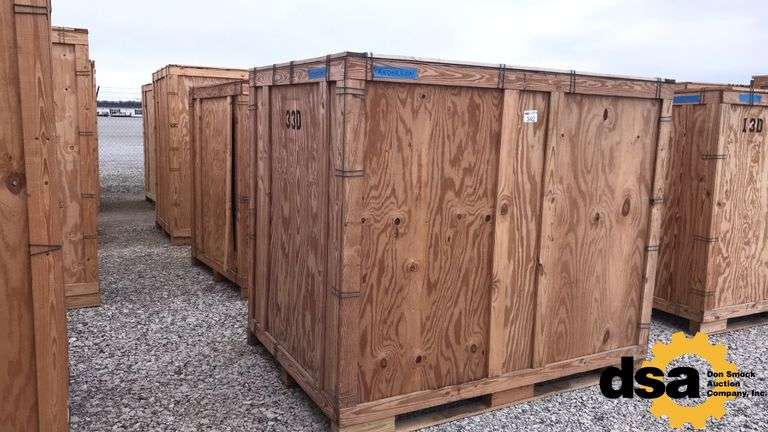 (4) Wood Collapsible Storage / Shipping Crates, - Don Smock Auction Company