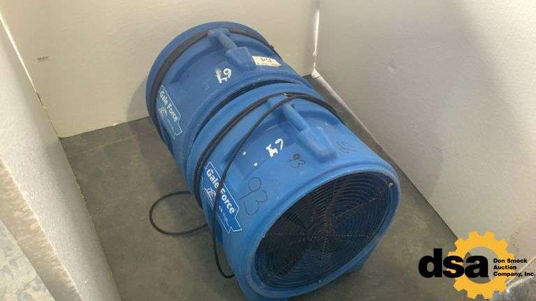 (2) Dry Air Gale Force Air Mover Fans, - Don Smock Auction Company