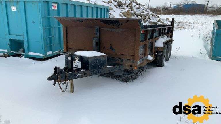 2015 Griffin 14FT Dump Steel Dump Trailer, - Don Smock Auction Company