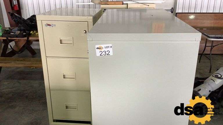Fire King Five Drawer Fireproof Cabinet, - Don Smock Auction Company