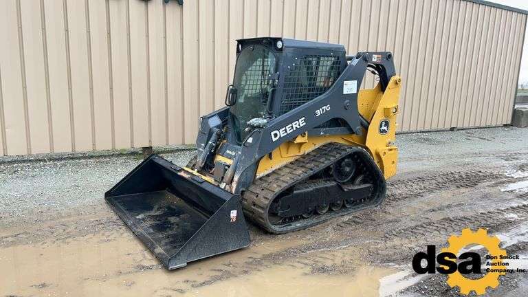 2018 John Deere 317G Track Skid Loader, - Don Smock Auction Company