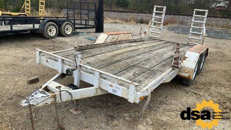 1997 Mentes ASM Tag Trailer, - Don Smock Auction Company