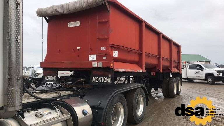 1993 Montone MSF286060 Dump Trailer, - Don Smock Auction Company