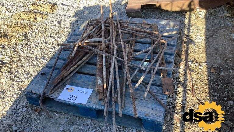 Skid of Concrete Forms Rebar - Don Smock Auction Company