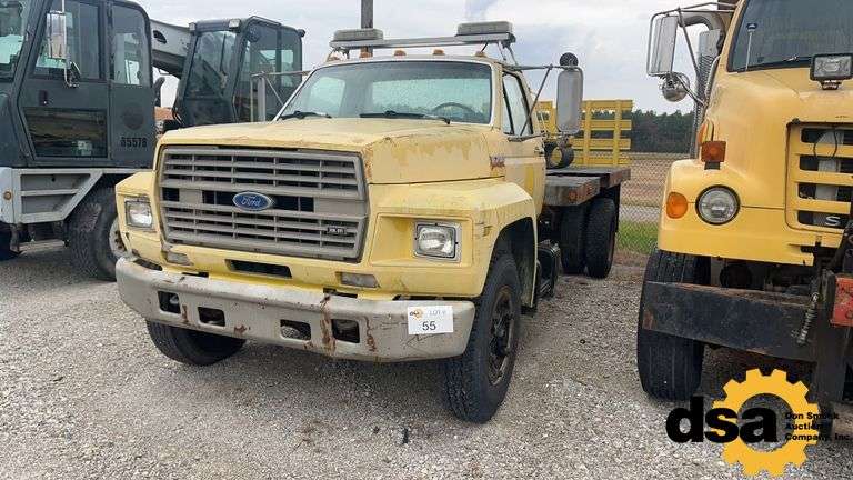 1991 Ford F70 Stake Truck, - Don Smock Auction Company