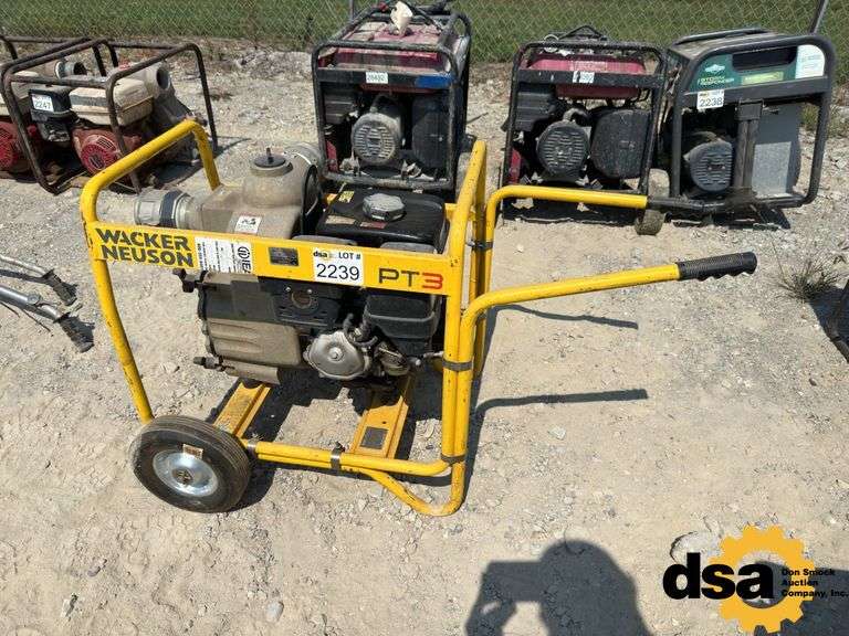 Wacker Neuson PT3 3” Gas Powered Portable Pump - Don Smock Auction Company