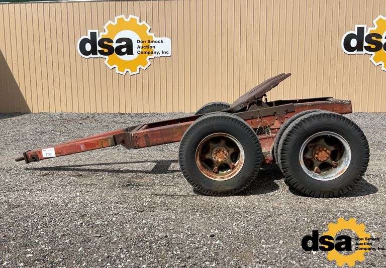 Tandem Axle Pup Dolly - Don Smock Auction Company