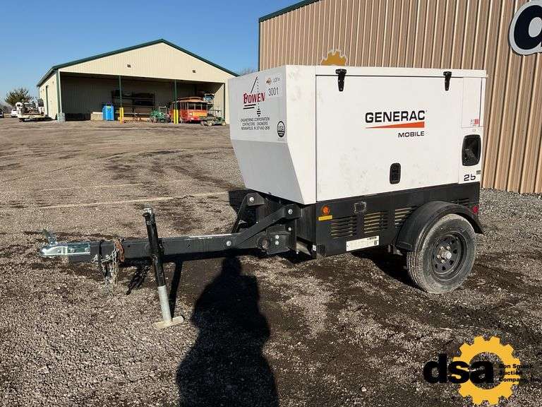 Generac Mobile MDG25 Three Phase Generator - Don Smock Auction Company