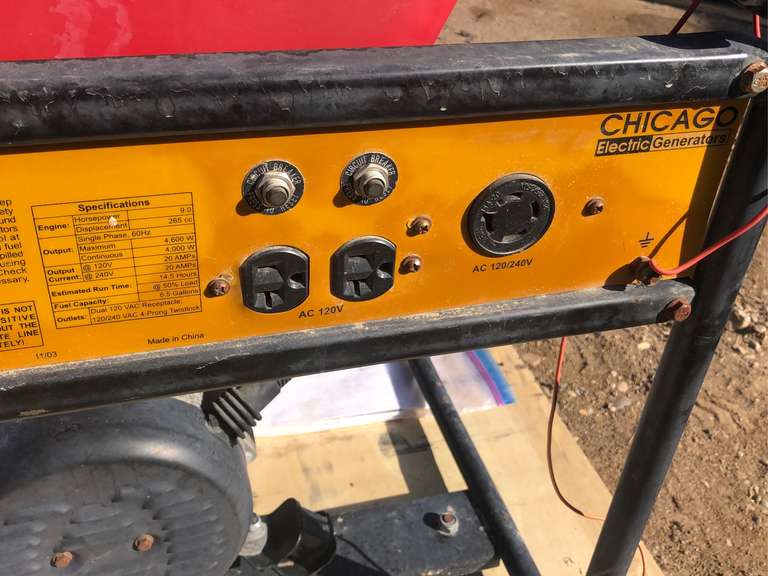 Chicago electric generator - Smith Sales Co. Auctioneers