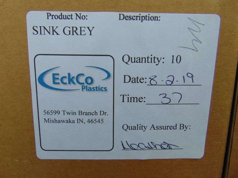 NIB EckCo Plastics Lavatory Sink - Bright Star Real Estate Services