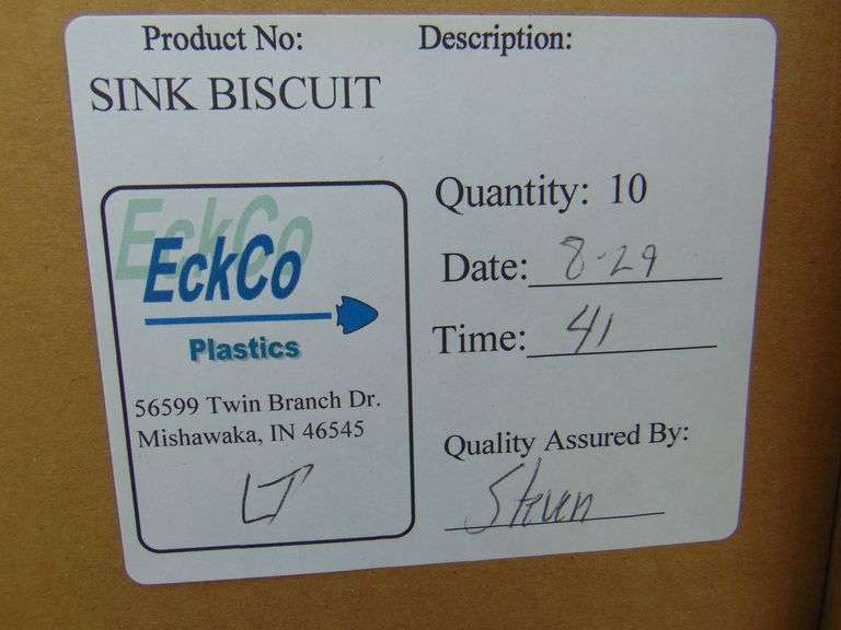 NIB EckCo Plastics Lavatory Sink - Bright Star Real Estate Services