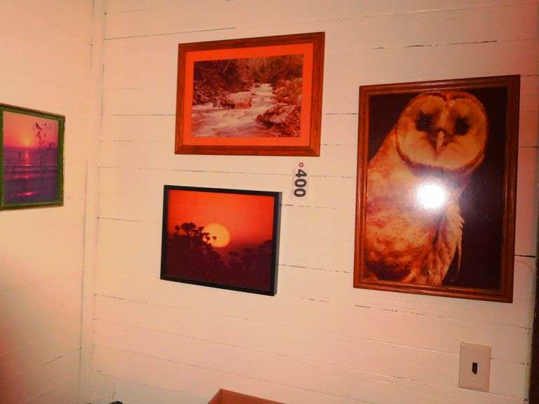 4 Framed Photos South Auction