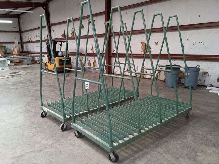 Lot of 2 Window Racks on Casters - South Auction