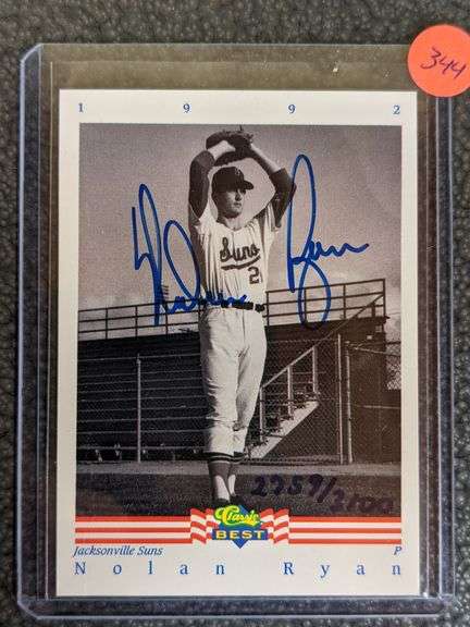 1992 Classic Best Nolan Ryan Autograph - South Auction