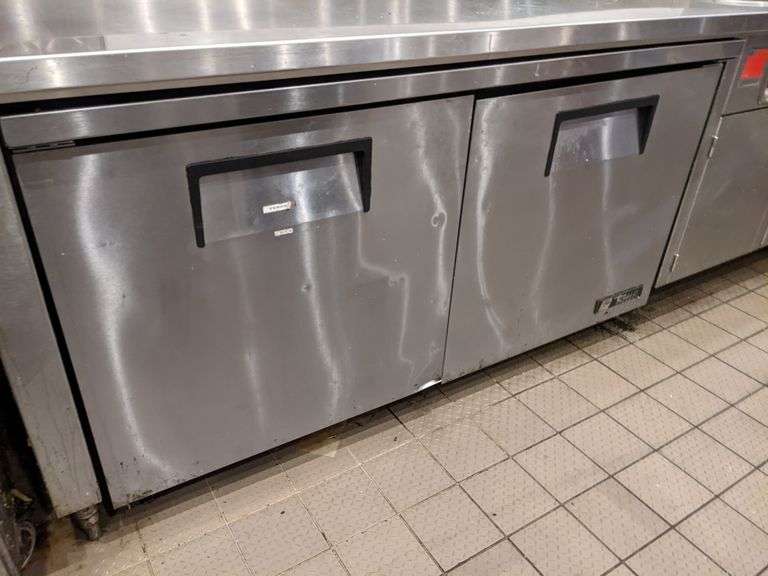 LARGE Stainless Work Counter with freezer, sink and more - South Auction