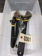 Lot of Pittsburgh tools adjustable wrenches - South Auction