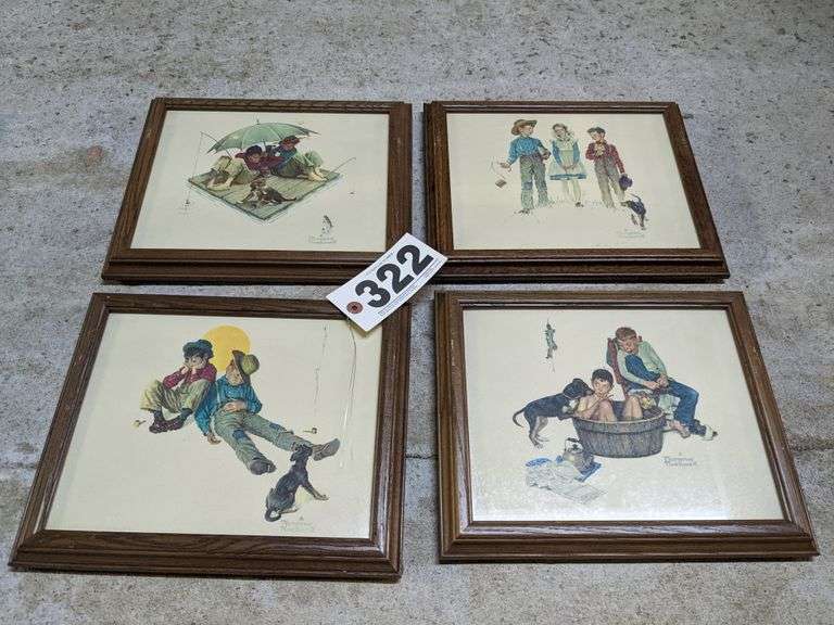 Lot of four 8x10 Norman Rockwell prints - South Auction