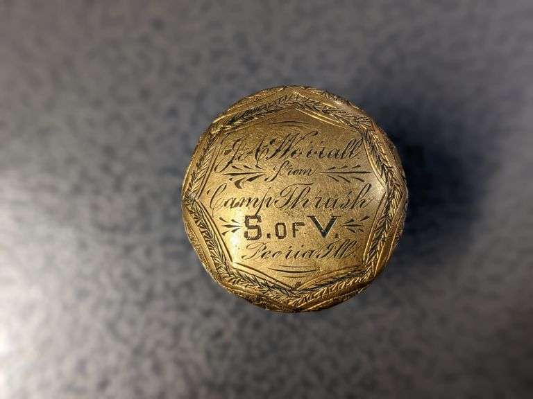 Late 1800s Sons of Veterans Cane Topper - South Auction