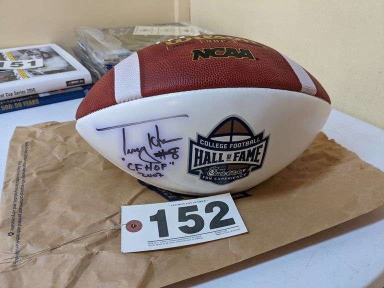 Autographed Tracy Ham College Football Hall of Fame Ball - South Auction