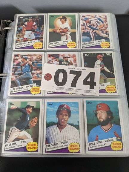 1985 Topps Baseball Complete Set. Pickett, Clemens, McGwire RC - South ...
