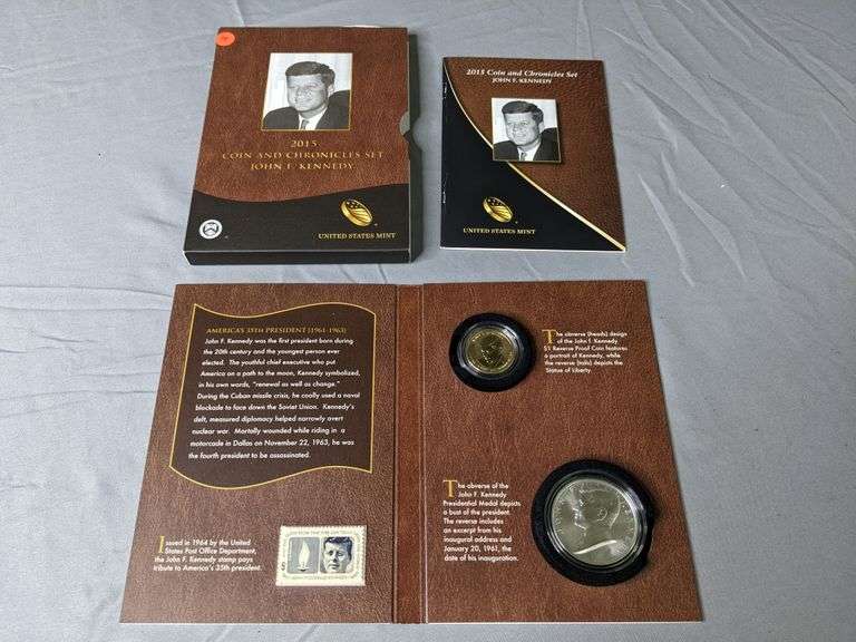 2015 John F Kennedy Coin and Chronicles Set - South Auction