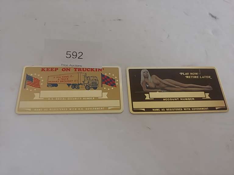 Metal Cards "Serial" Plates - Trice Auctions