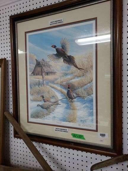 Keith Warwick Backyard Birds Print Numbered - Trice Auctions