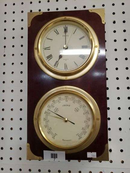 Seiko Clock & Barometer Display - Trice Auctions